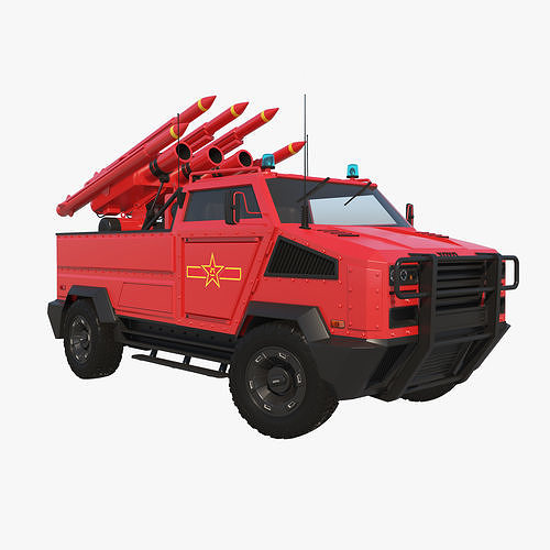 Rocket launcher vehicle 3D model | CGTrader
