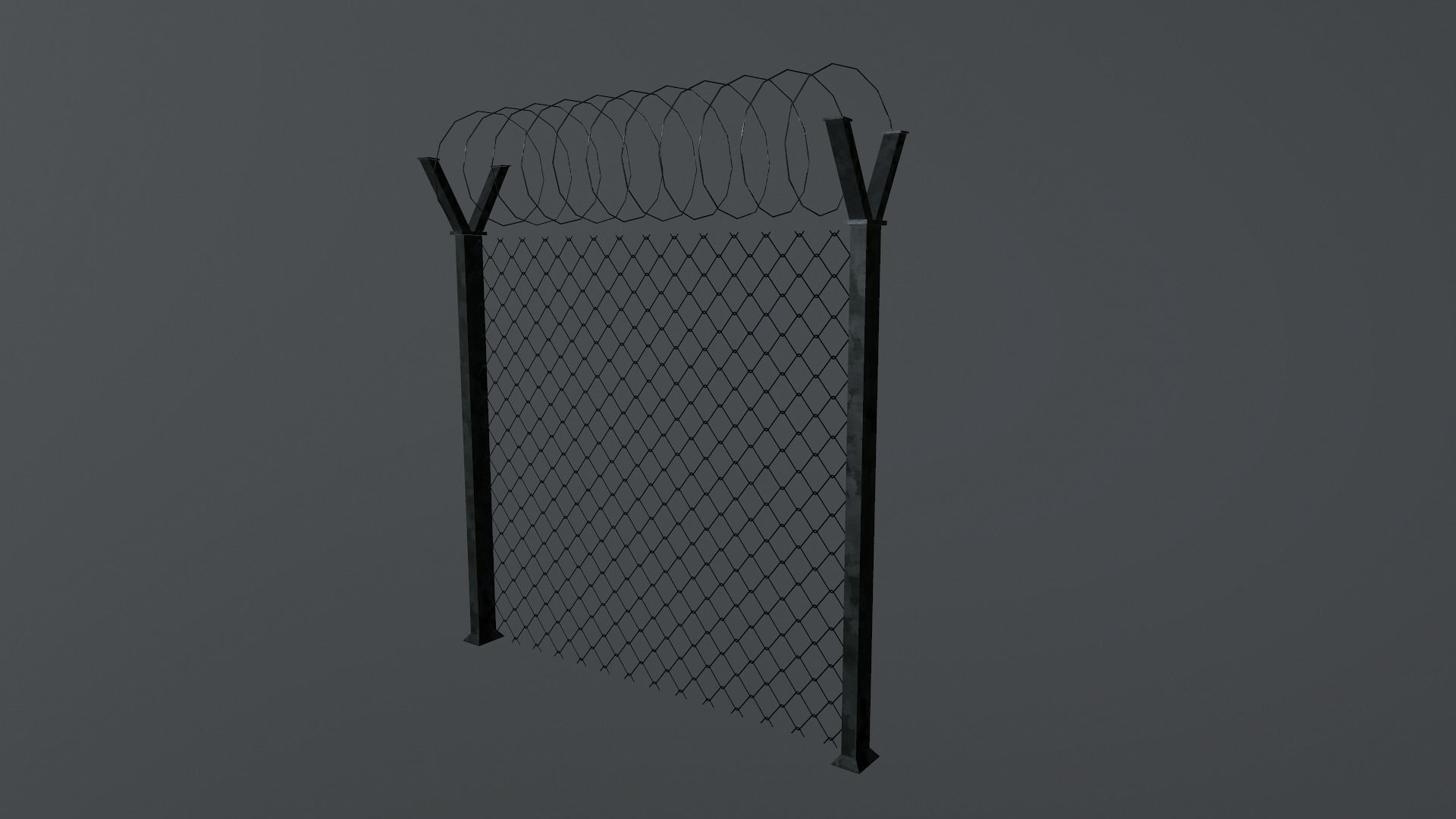 3D model Barbed Wire Fence VR / AR / low-poly | CGTrader