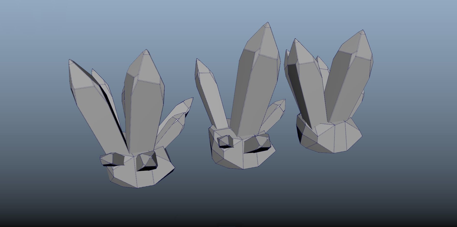 3D model Unreal minerals and crystals stylized PBR game ready VR / AR ...