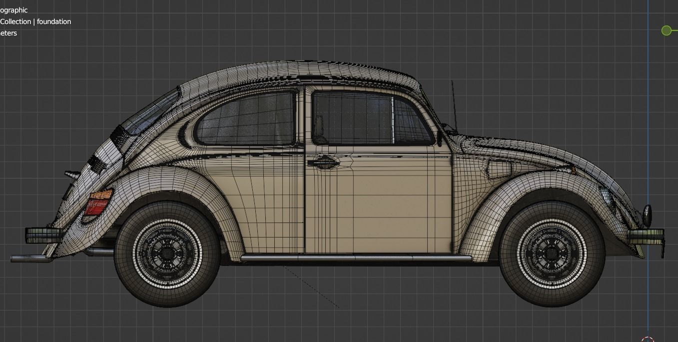 Volkswagen Beetle 198x 3D model rigged | CGTrader