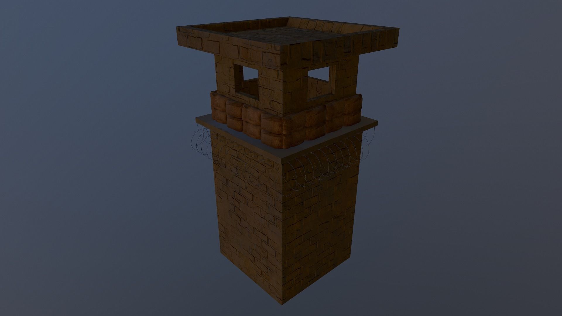 3D model Desert Watchtower VR / AR / low-poly | CGTrader