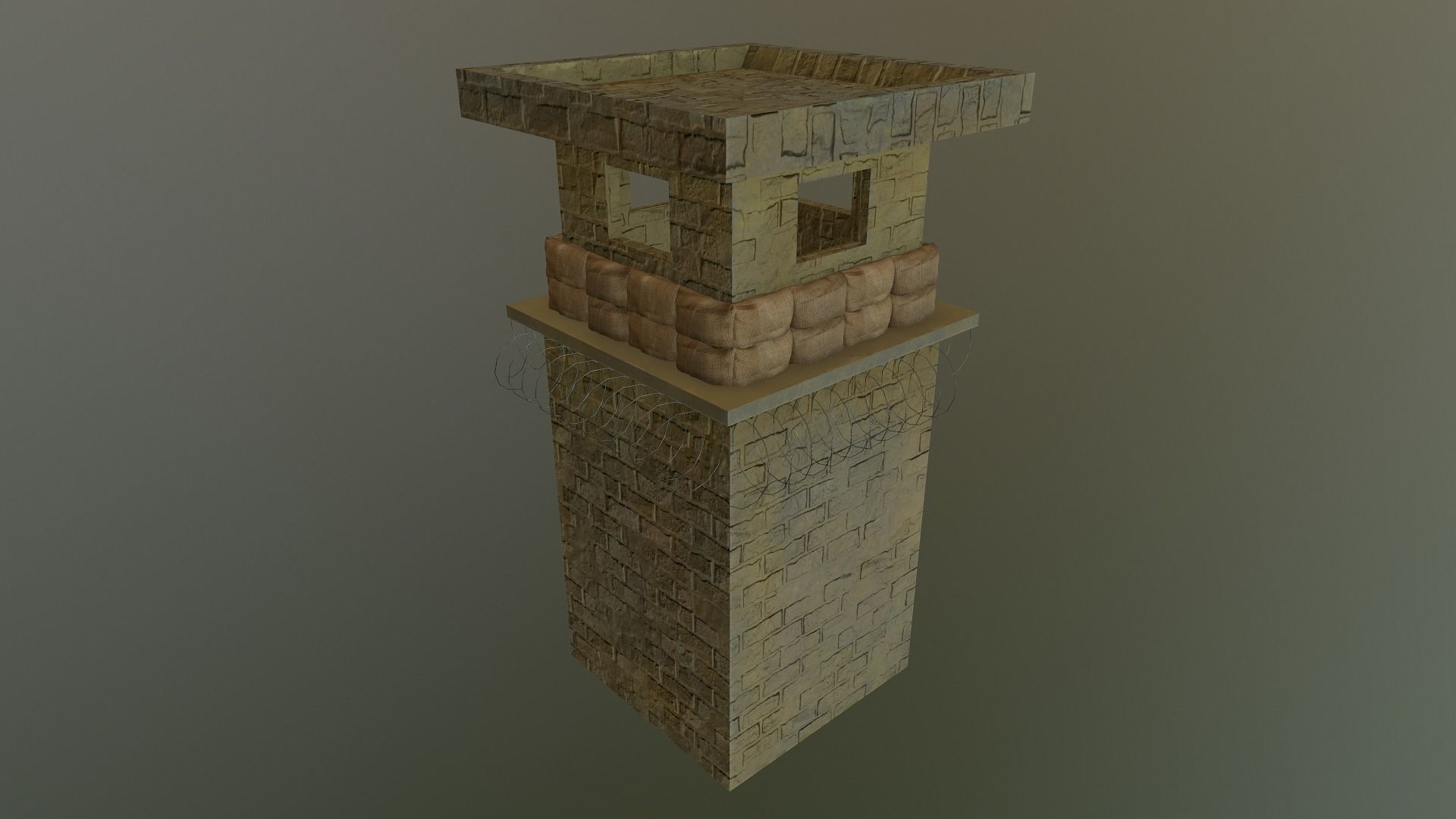 3D model Desert Watchtower VR / AR / low-poly | CGTrader