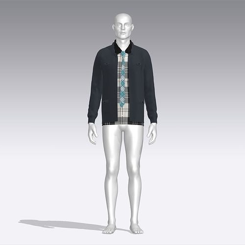 3D model Shirt and Jacket VR / AR / low-poly | CGTrader