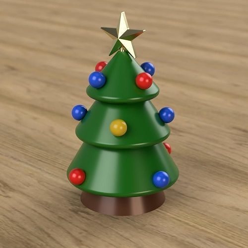 Christmas Tree Flexible 3D model 3D printable | CGTrader