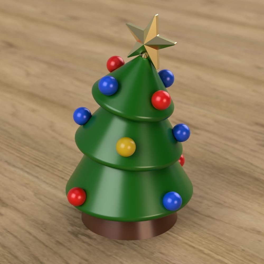 Christmas Tree Flexible 3D model 3D printable | CGTrader