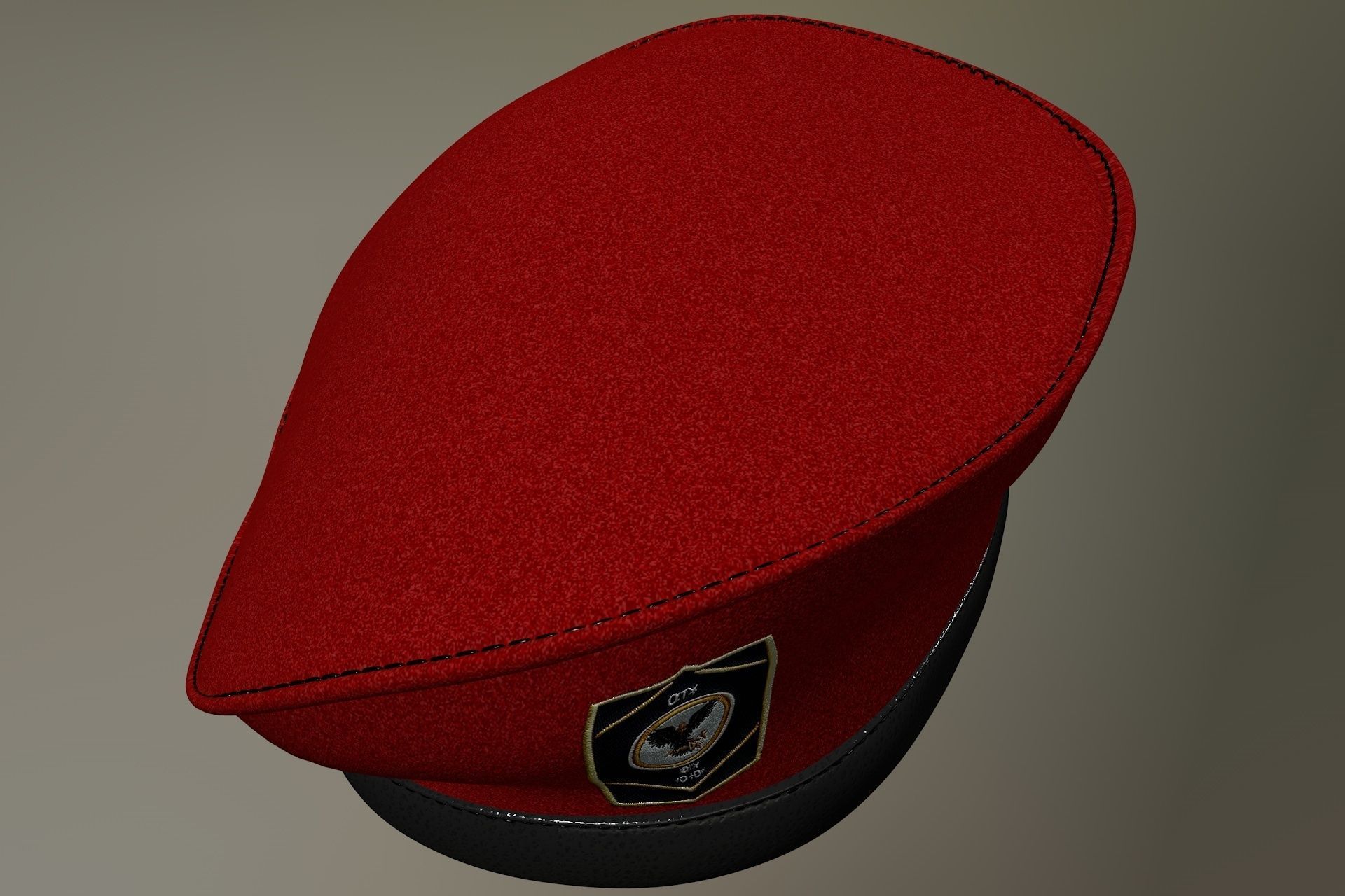 Wool Military-Style Beret Package 3D model | CGTrader