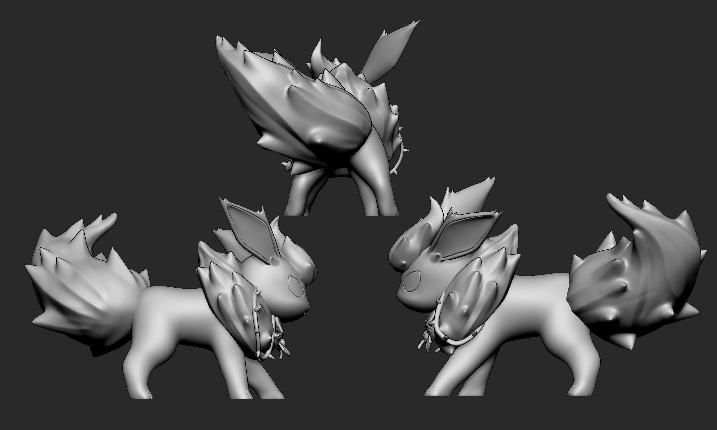 Pokemon - Christmas Flareon 3D model 3D printable | CGTrader