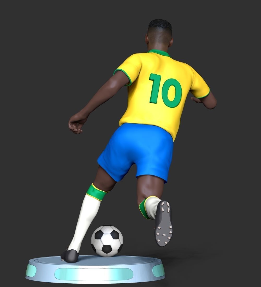Pele - King of football 3D model 3D printable | CGTrader