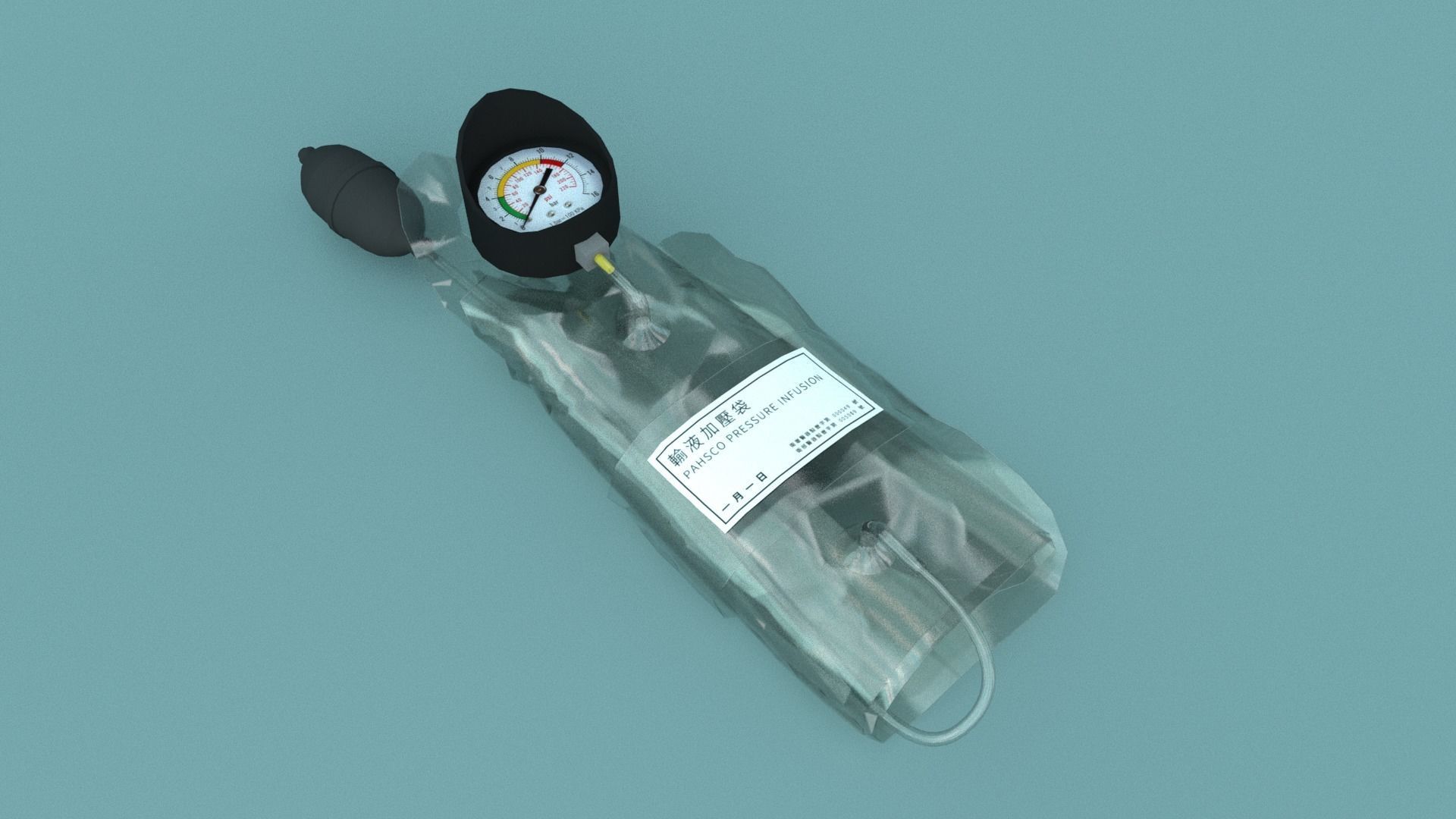 3D model Blood transfusion pressure bag VR / AR / low-poly | CGTrader