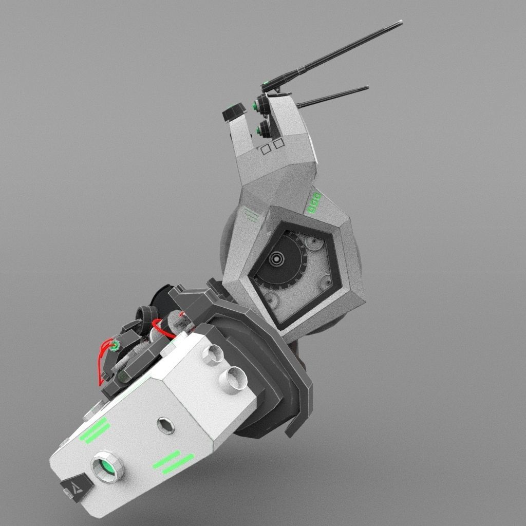 3D model vr head set lowpoly Mechanical hardsurface 4k tex VR / AR ...