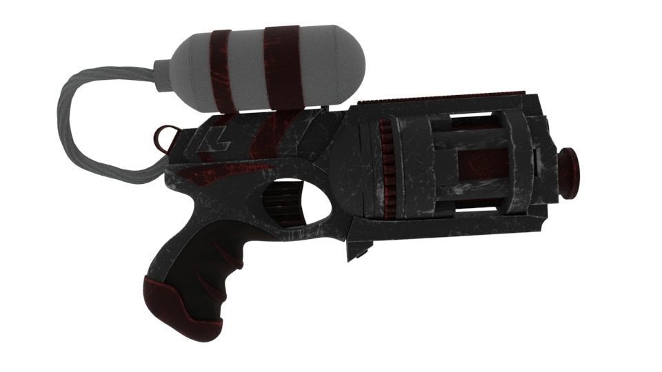 3D model cosmic gun lowpoly stylize 4k tex VR / AR / low-poly | CGTrader