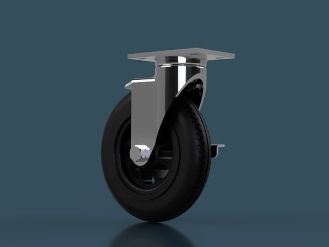 Castor Wheel 3D model | CGTrader