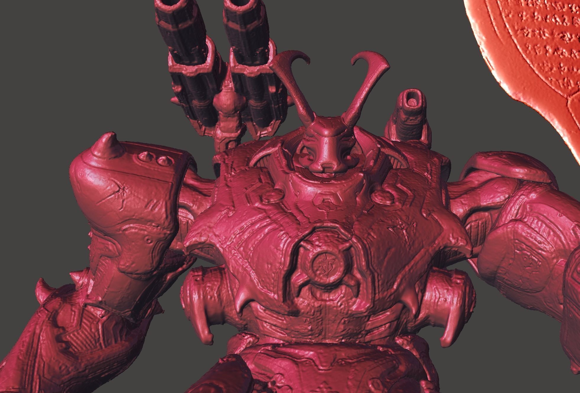 DAVOTH DARK LORD MECH -DOOM ETERNAL MODULAR ARTICULATED STL 3D model 3D ...