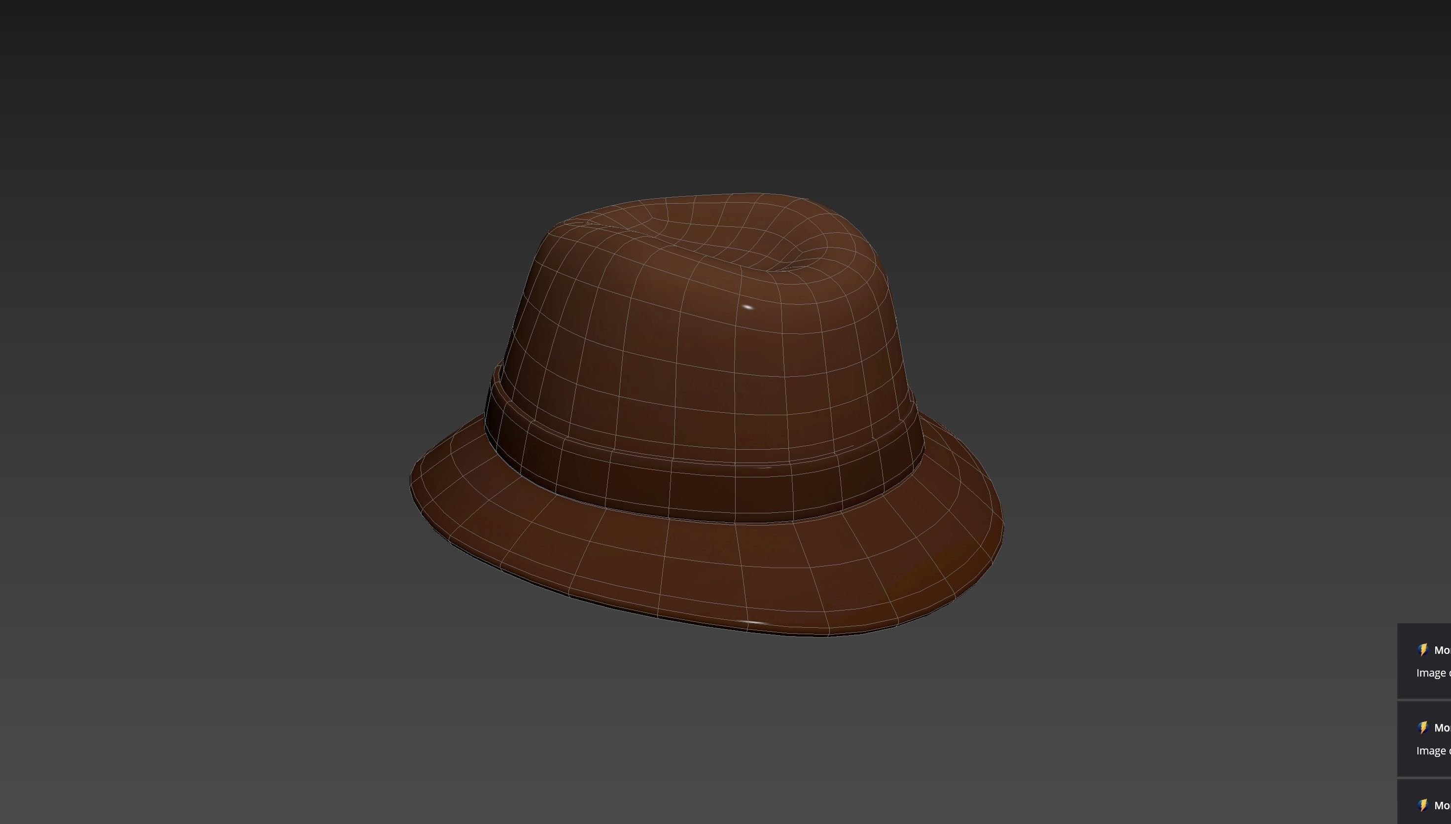 Cartoon Fedora Hat 3D model | CGTrader