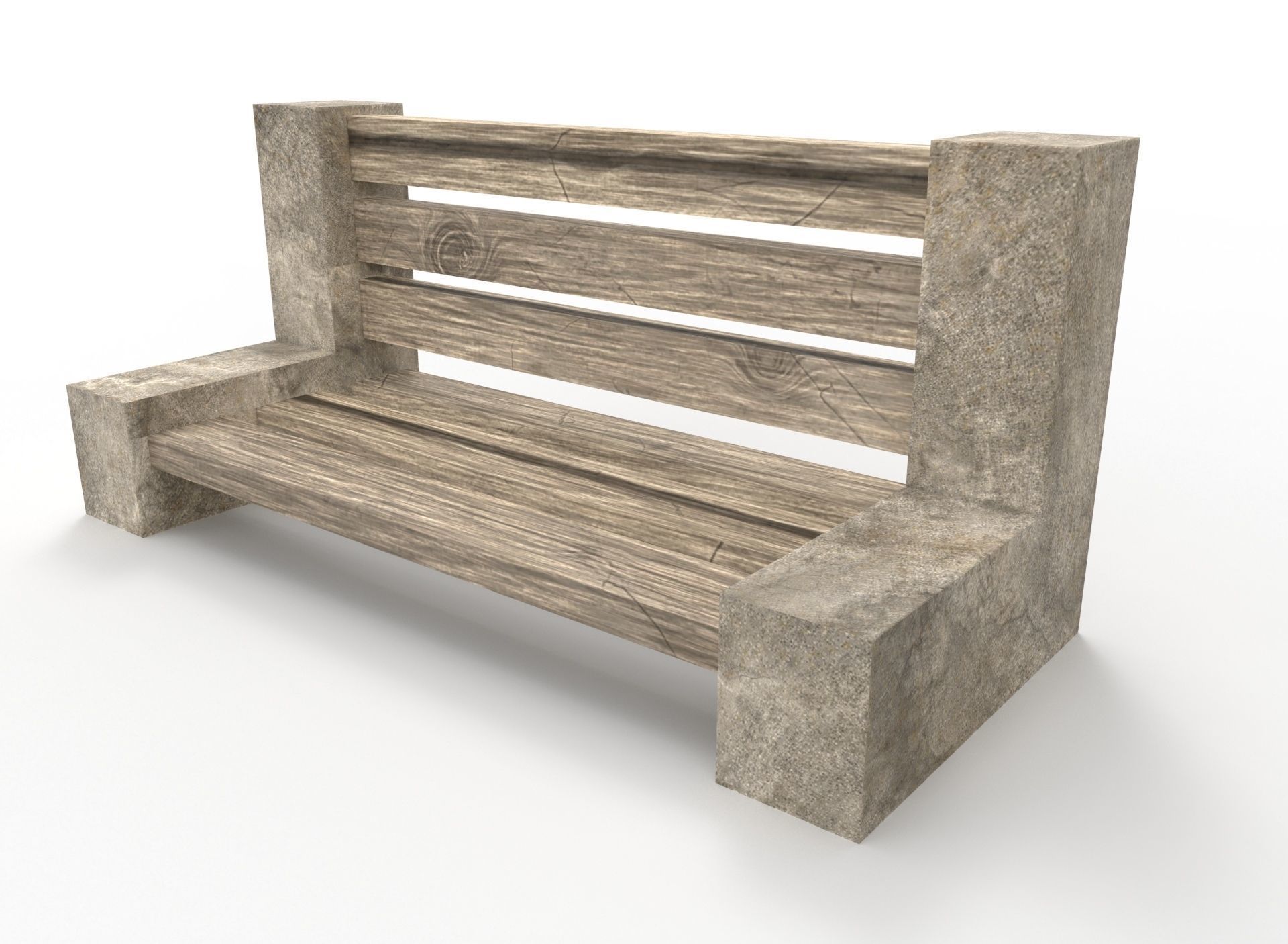 3D model Bench street asset VR / AR / low-poly | CGTrader