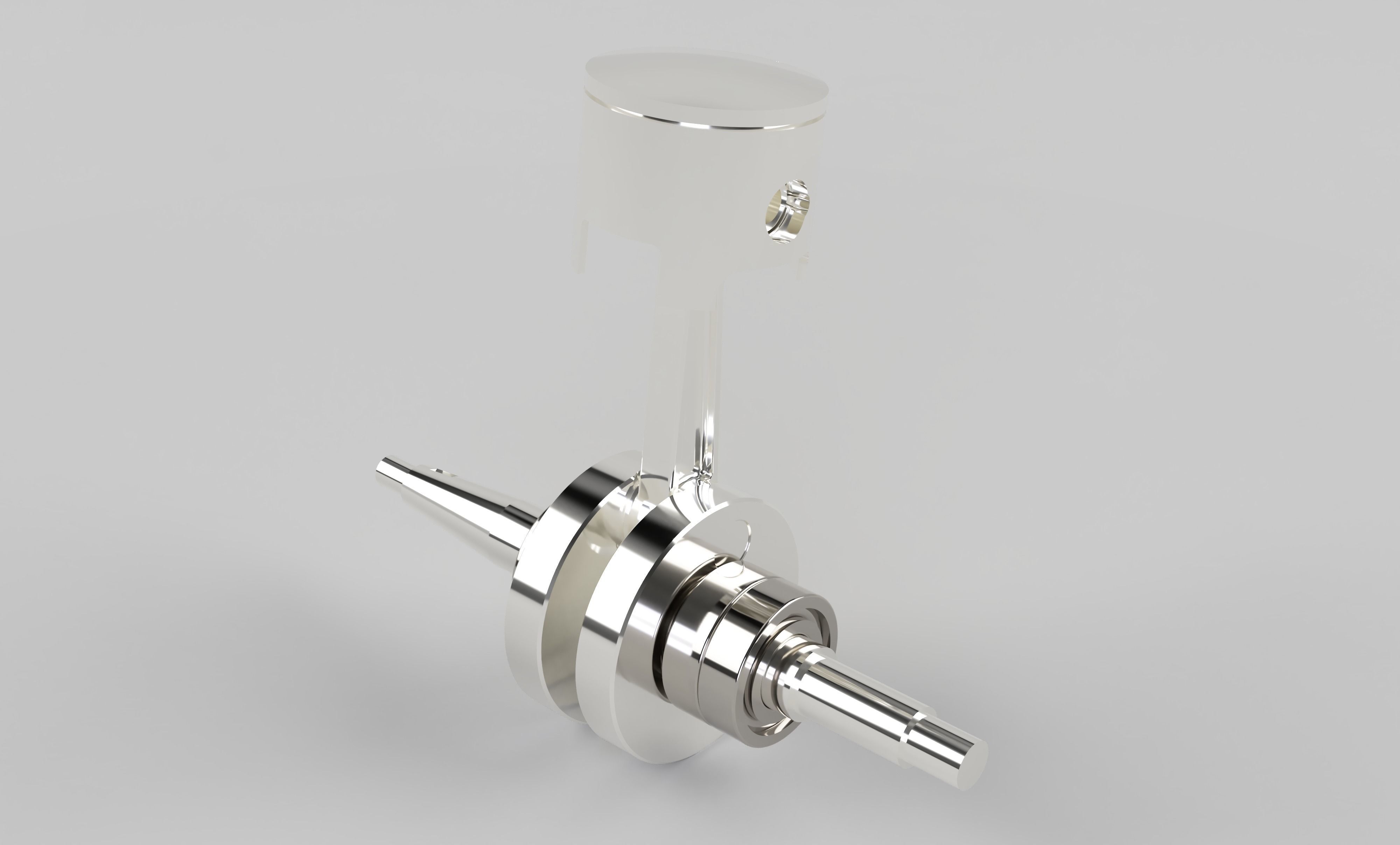 3D model Crankshaft stainless steel spindle VR / AR / low-poly | CGTrader