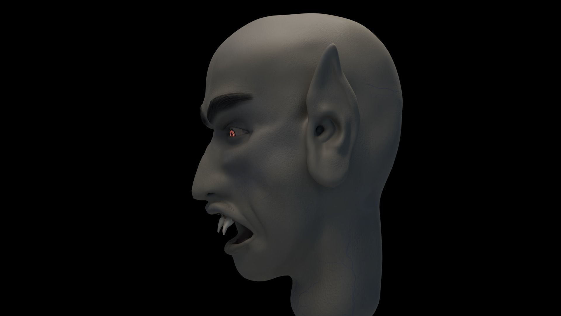 3D model Posable Vampire Head VR / AR / low-poly | CGTrader