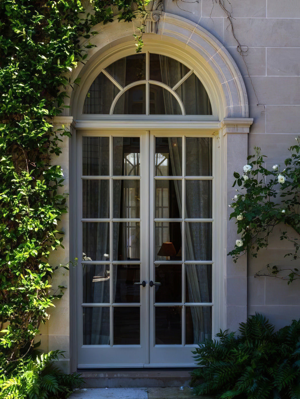 Arched classic facade window Entrance door Arched Opening 3D model ...