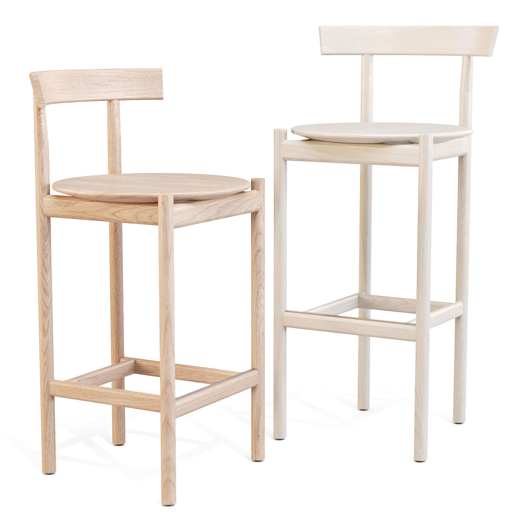 3D model Herman Miller Comma - Bar and Counter Stool Set 01 VR / AR ...
