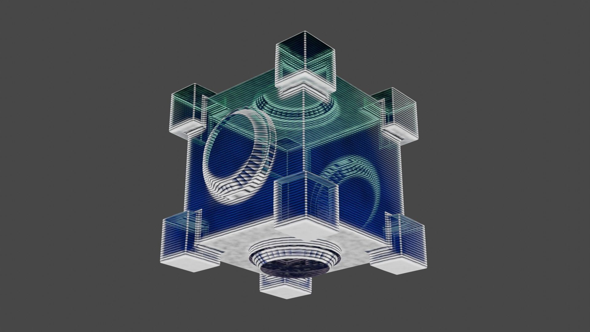 Science Fiction Future Cube 3D model | CGTrader