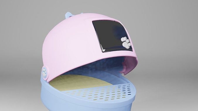 Cat Litter Box 3D model 3D model 3D printable | CGTrader