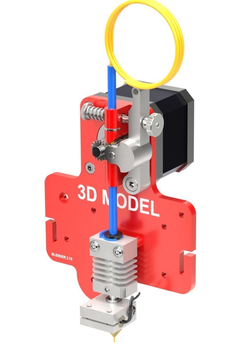 Extruder for 3D printer 3D model | CGTrader