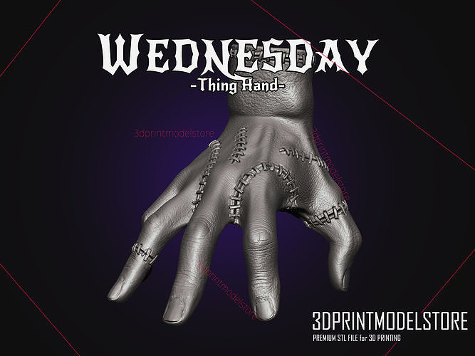 Thing Hand - Wednesday Addams Family 3D model 3D printable | CGTrader