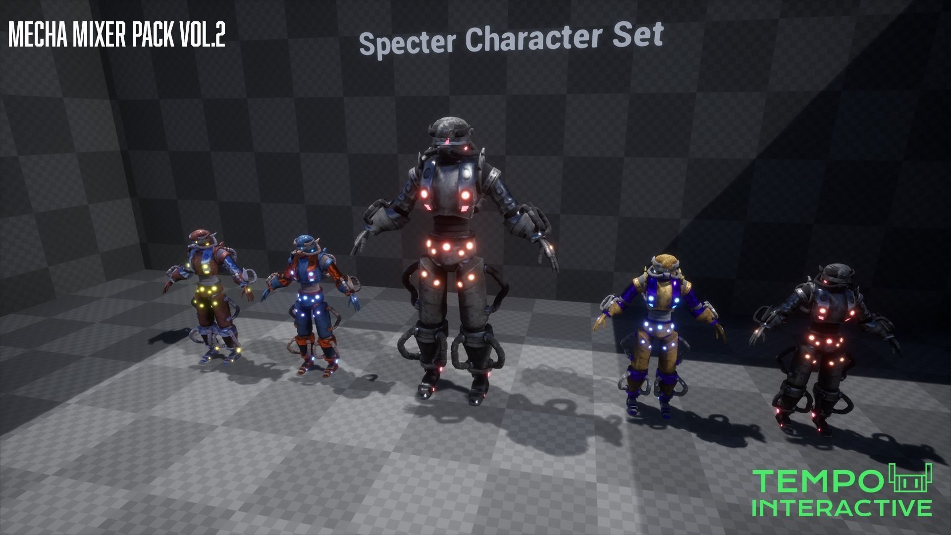 3D model Mecha Mixer Pack Vol 2 VR / AR / low-poly | CGTrader