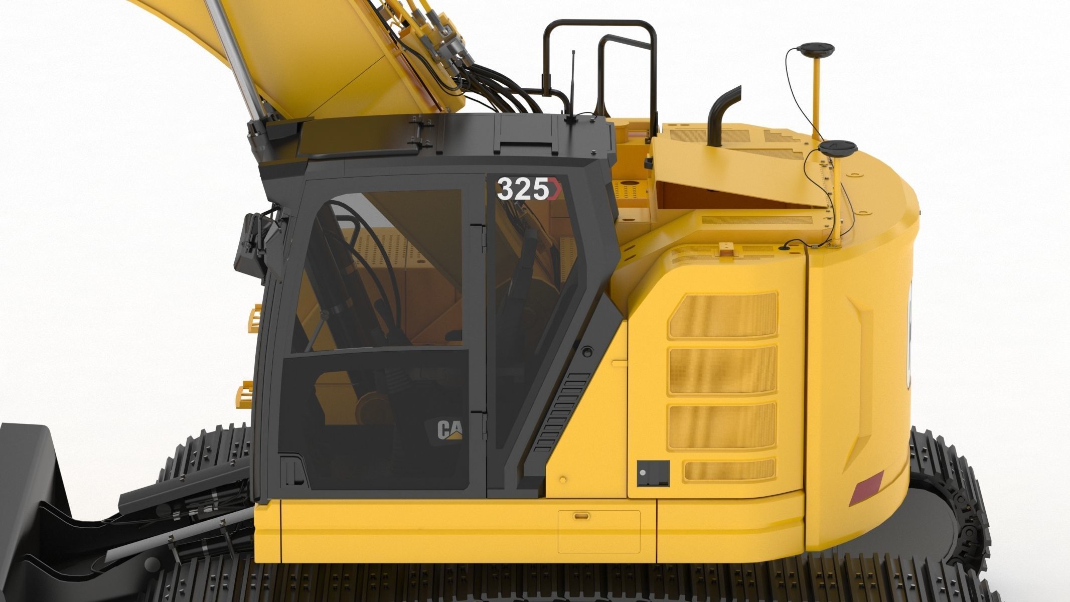 Cat 325 Hydraulic Excavator 3D model | CGTrader