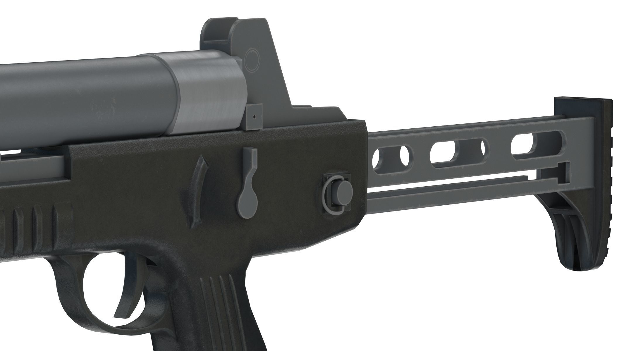 3D model CF 05 Submachine gun Low Poly PBR Realistic VR / AR / low-poly ...