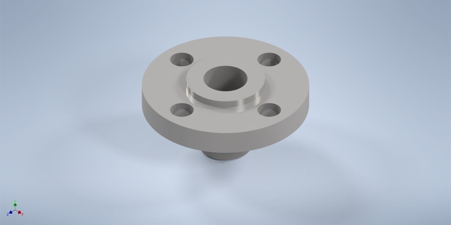 Weld-neck flanges 1 1-2 inches ASME-ANSI 3D model 3D printable | CGTrader