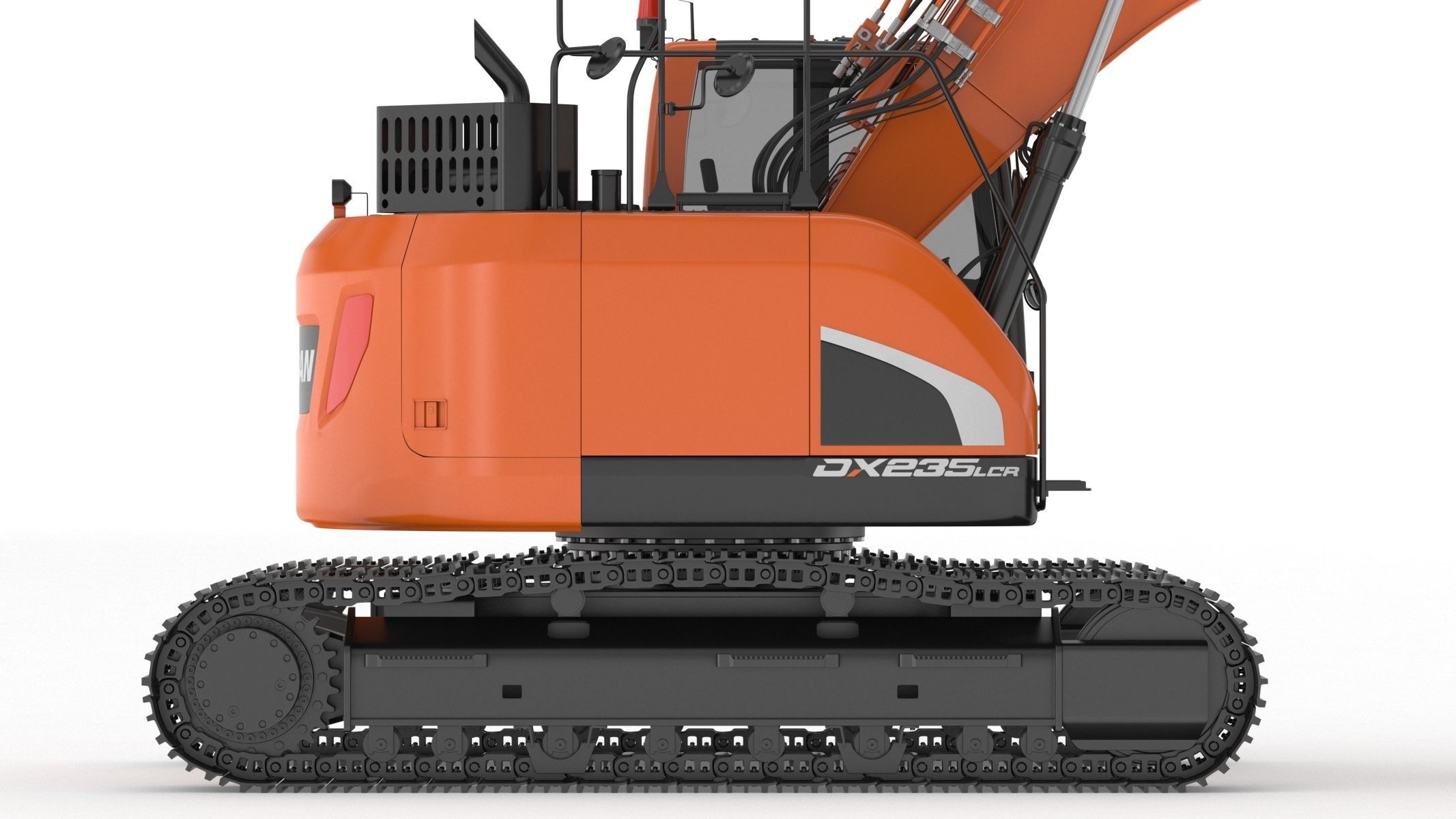 Doosan DX235LCR-5 Crawler Excavator 3D model | CGTrader