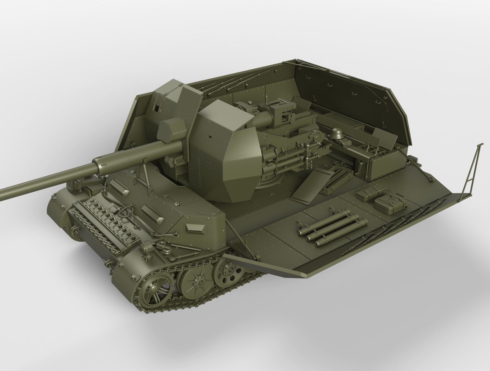 Versuchsflakwagen 8cm Flak auf Sonderfahrgestell 3D model 3D printable ...