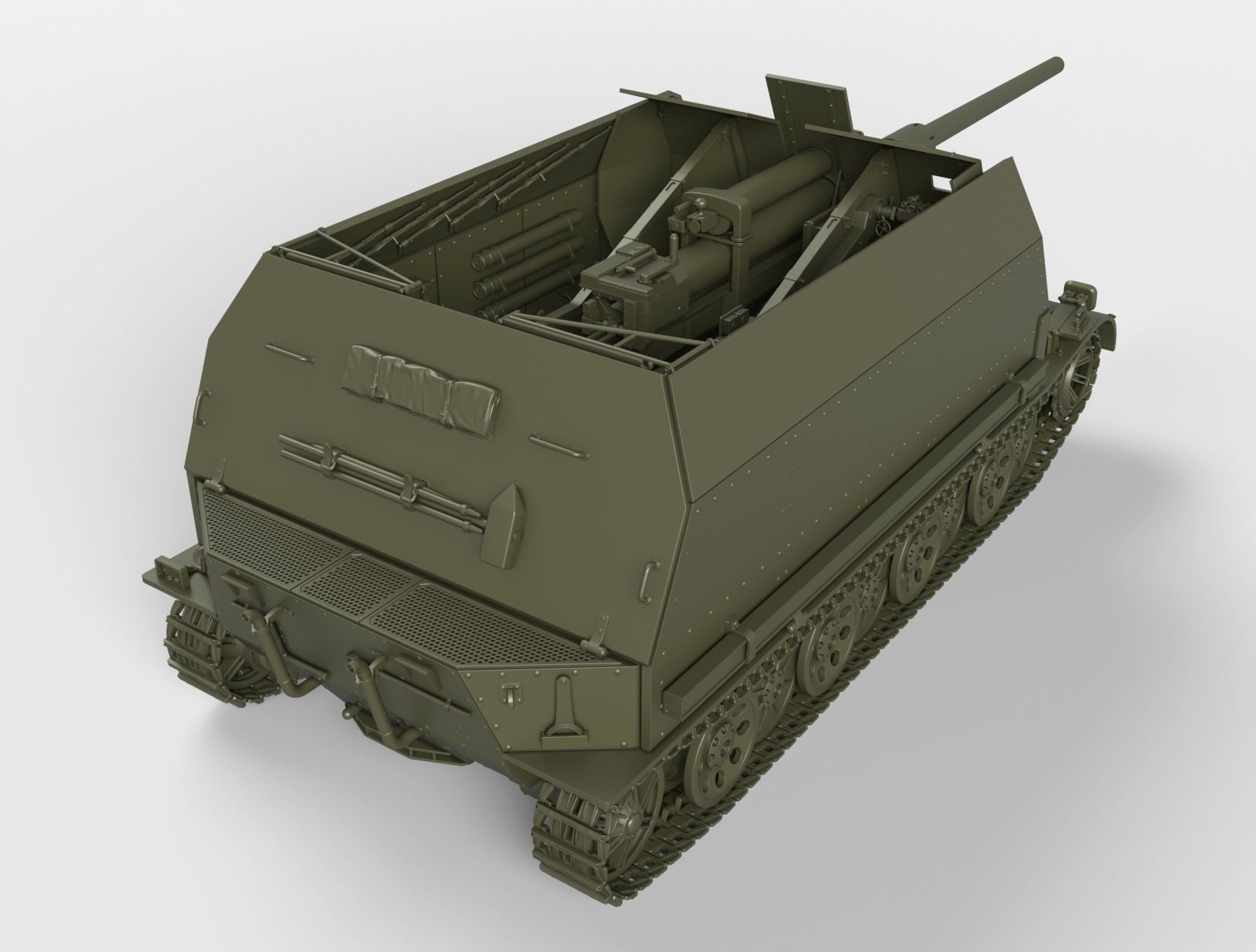 Versuchsflakwagen 8cm Flak auf Sonderfahrgestell 3D model 3D printable ...