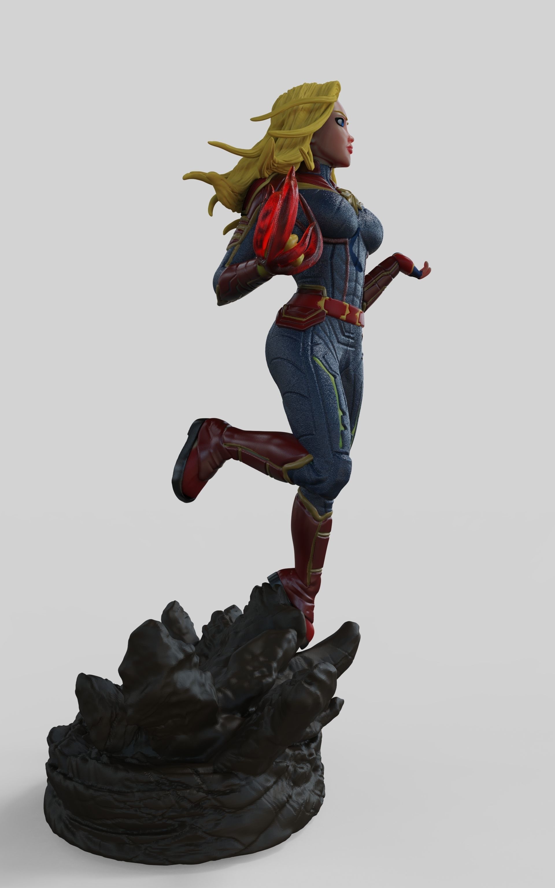 CAPTAIN MARVEL 3D model 3D printable | CGTrader