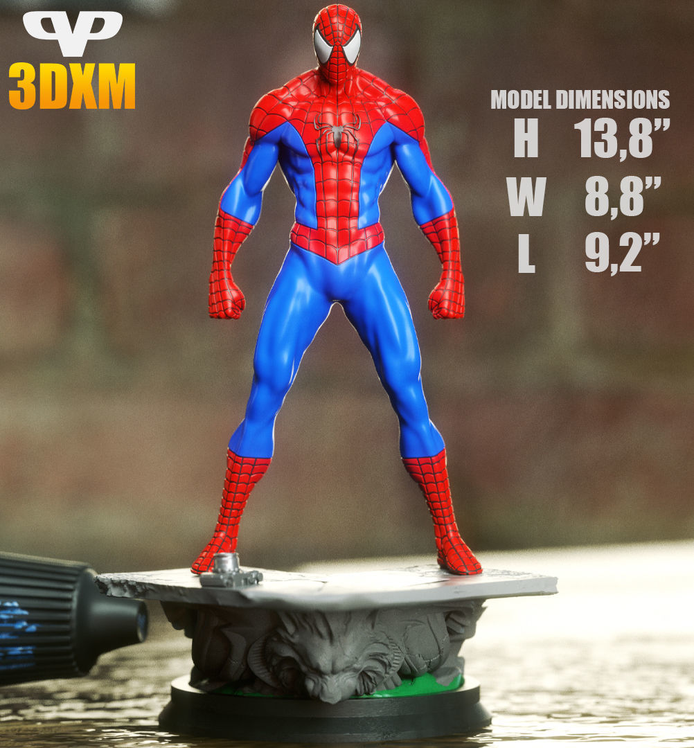 Spider-Man STL for 3D Printing ChibiSTL 3DXM 3D model 3D printable ...