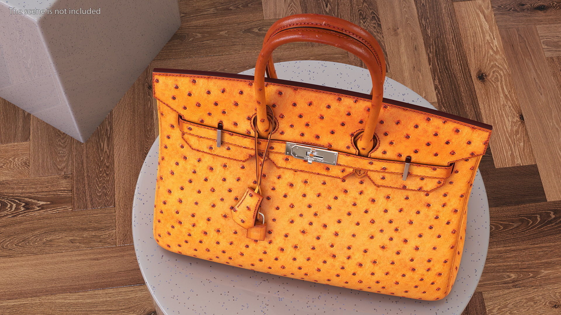 Hermes Birkin Bag Ostrich 3D model | CGTrader