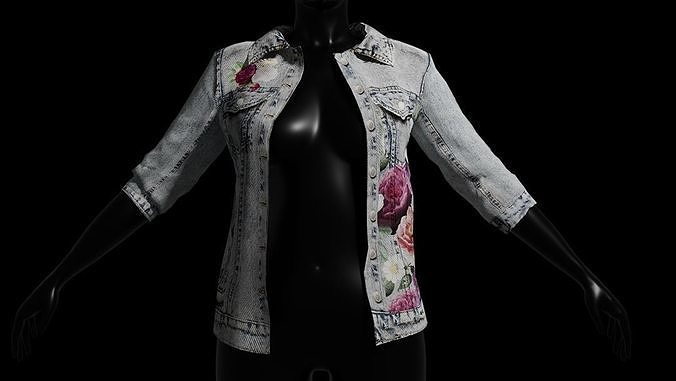 3D model Jean jacket VR / AR / low-poly | CGTrader