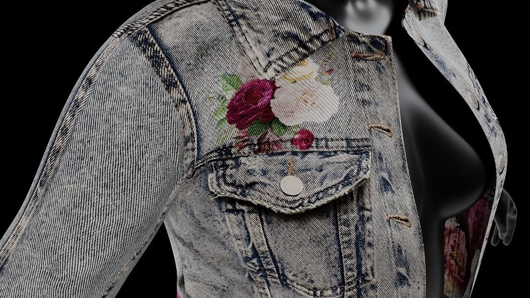 3D model Jean jacket VR / AR / low-poly | CGTrader