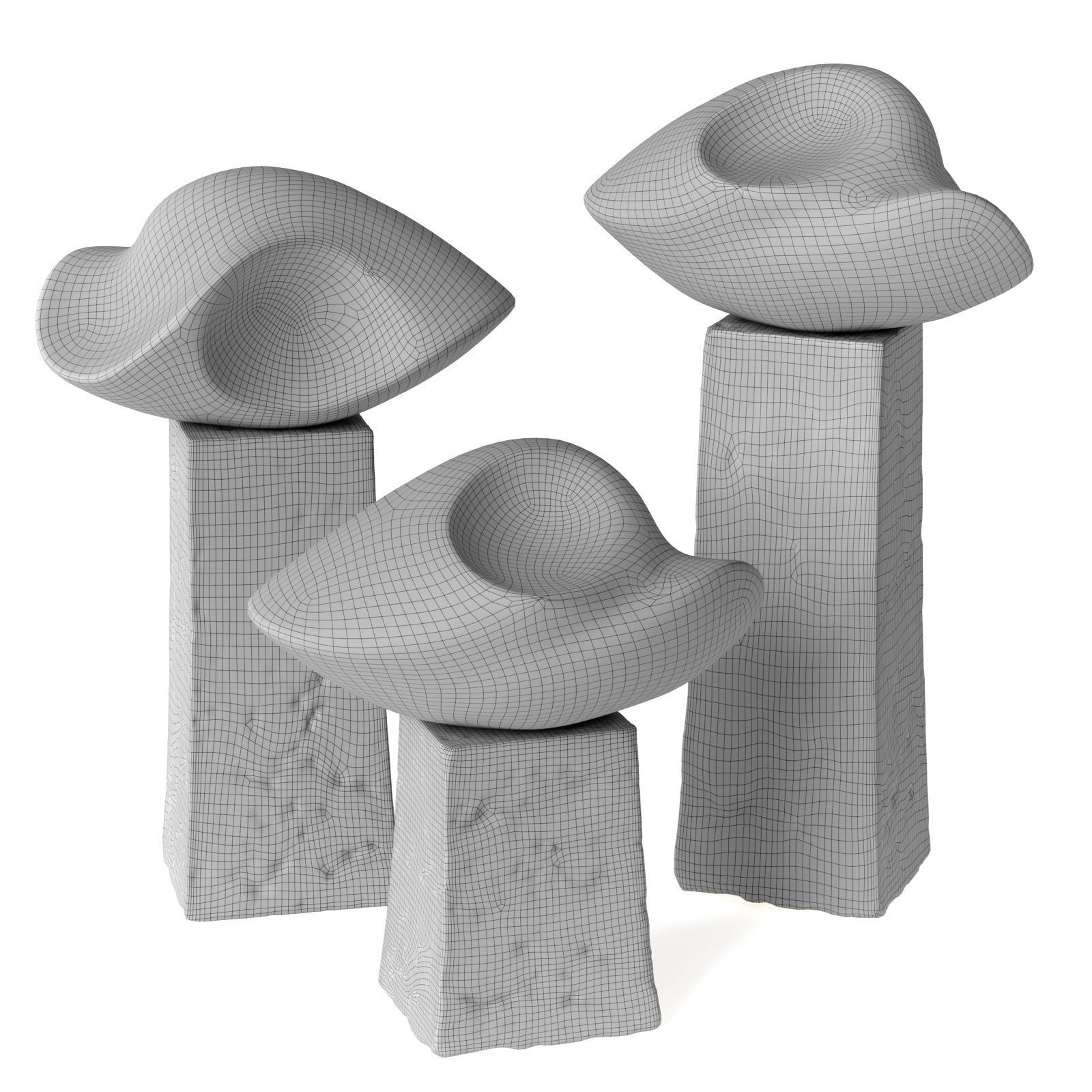 3D model Oval abstract figure VR / AR / low-poly | CGTrader