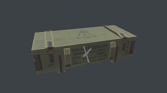 3D model Ammo Box VR / AR / low-poly | CGTrader