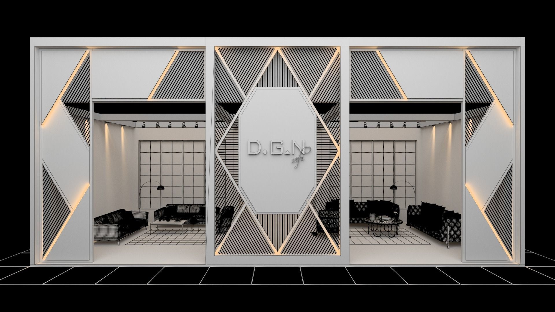 Exhibition Stand Stall 2 3D model | CGTrader
