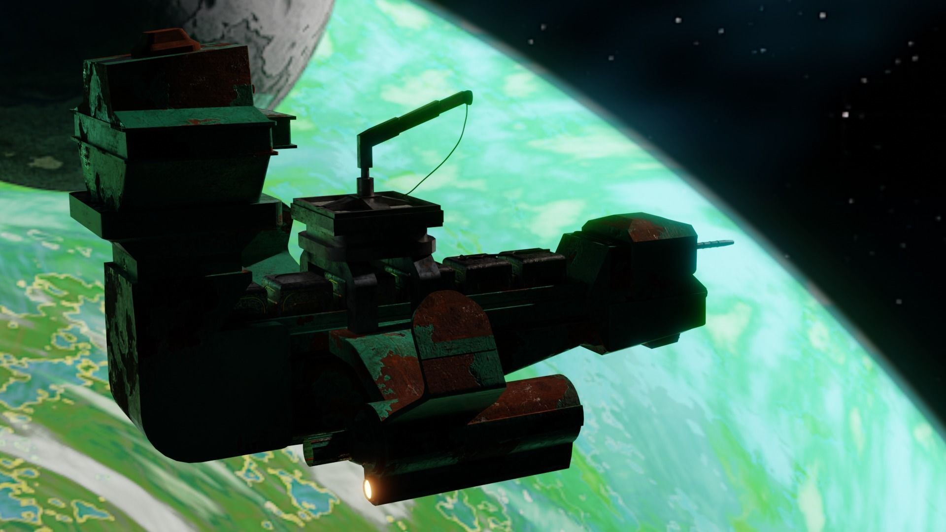 Space cargo ship Optional textures included 3D model | CGTrader