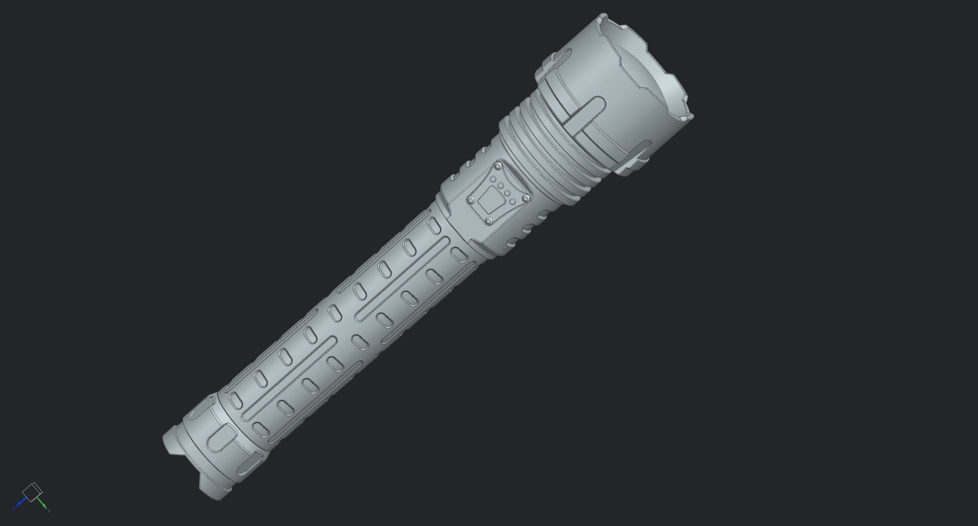 Flashlight BL-713B-P160 3D model | CGTrader