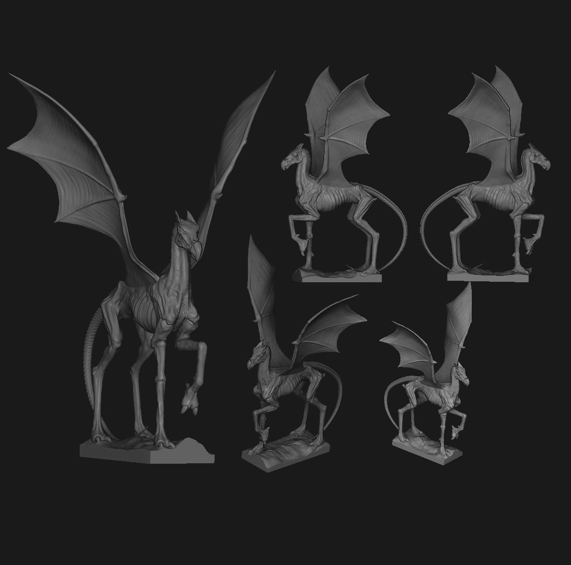 Harry Potter - Thestral 3D model 3D printable | CGTrader