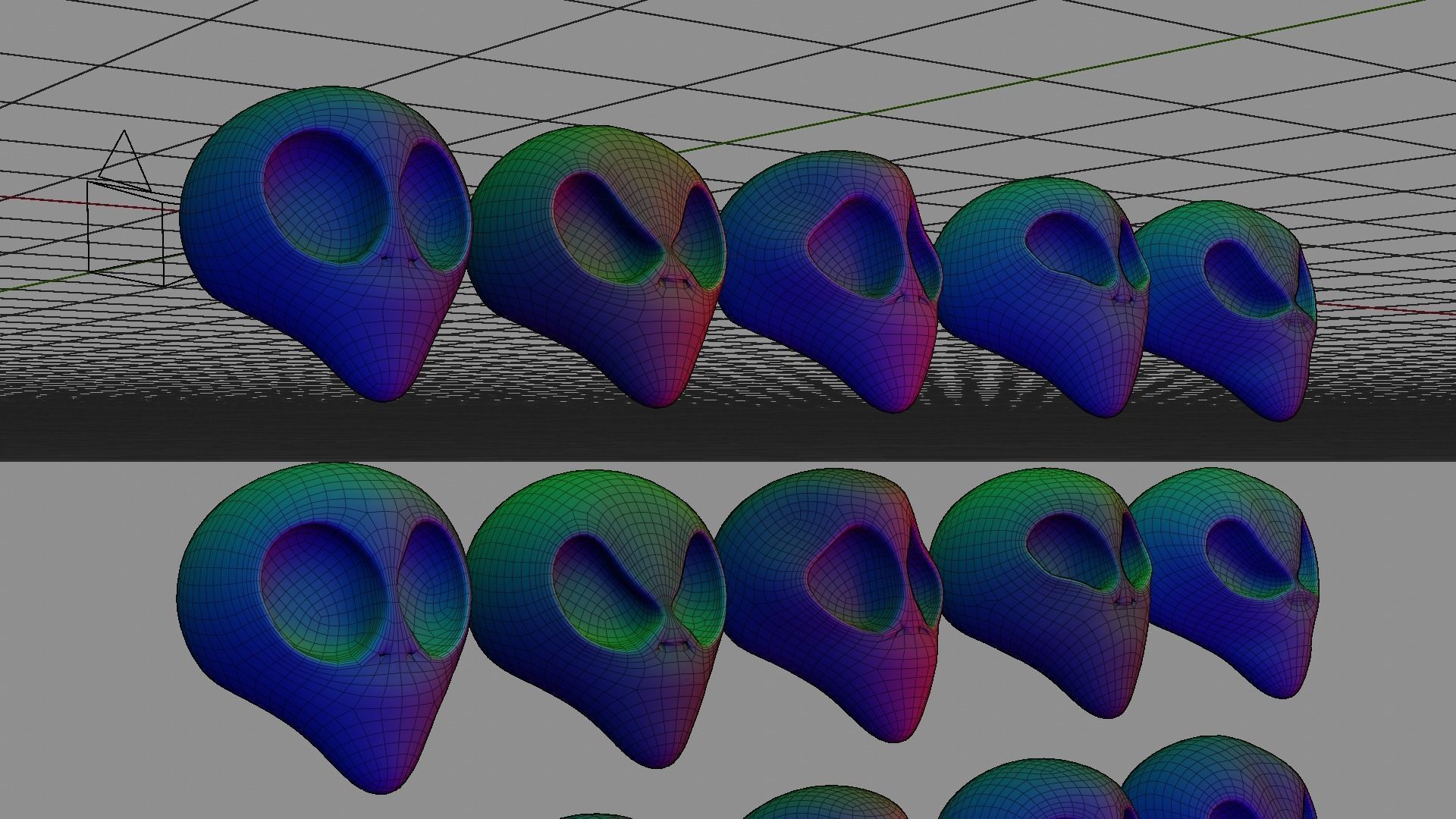 3D model 25 Textured Alien Skulls VR / AR / low-poly | CGTrader