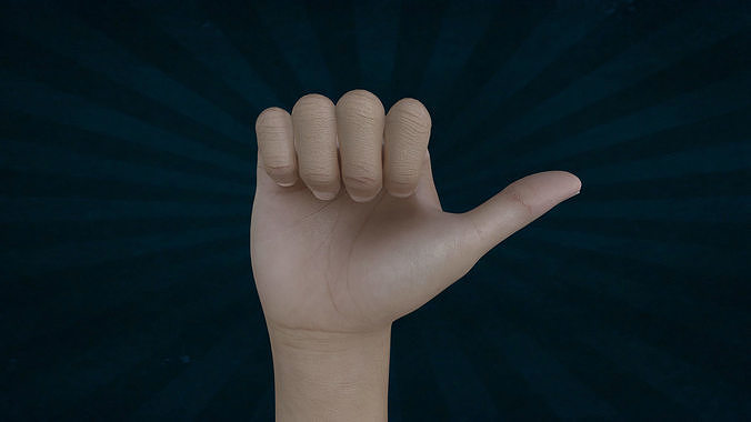 HAND-045 Rigged right hand 3D model animated rigged | CGTrader