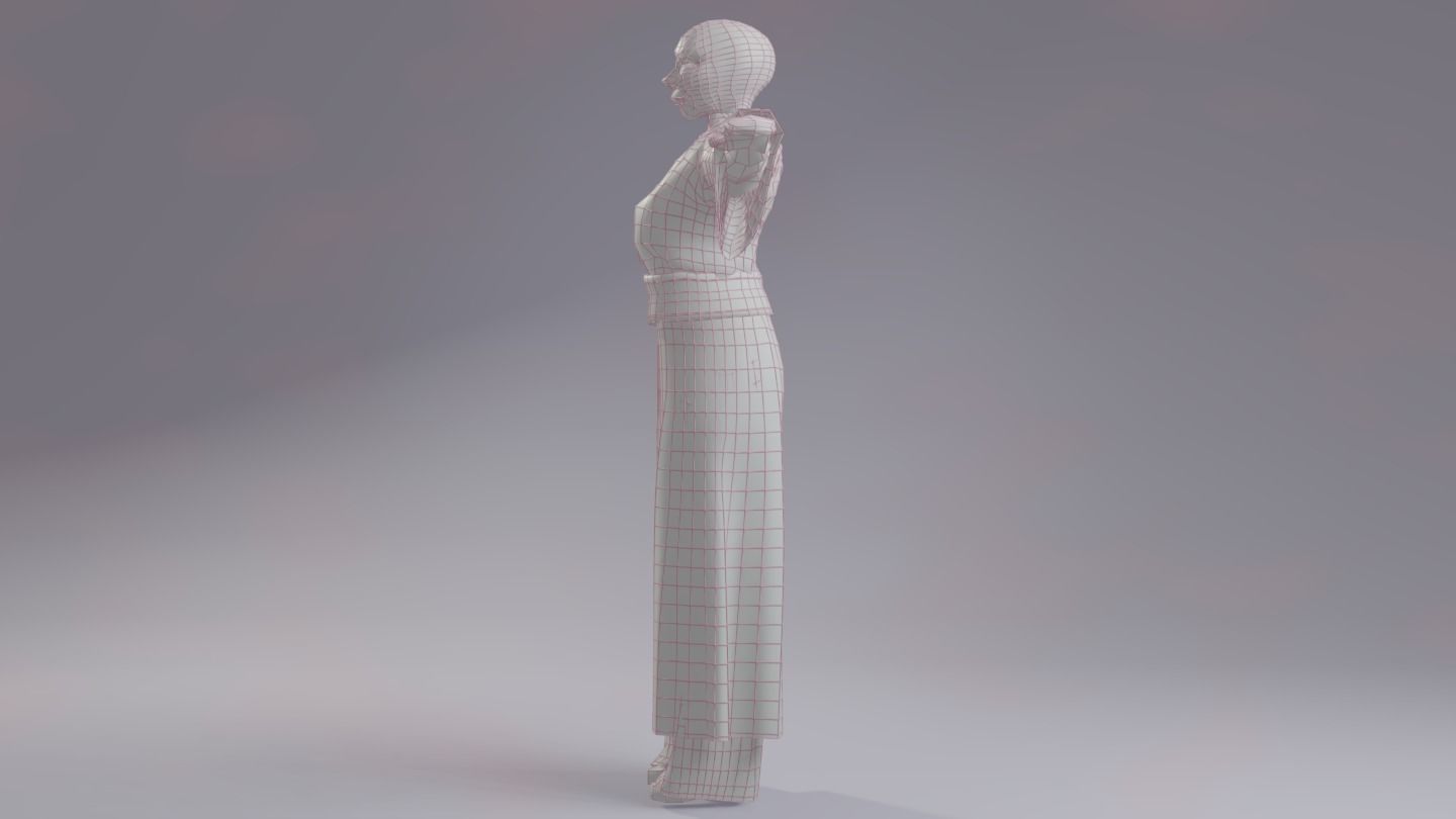 Womens silk robes 3D model | CGTrader