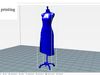 Evening Dress on Dress Form 3D model | CGTrader