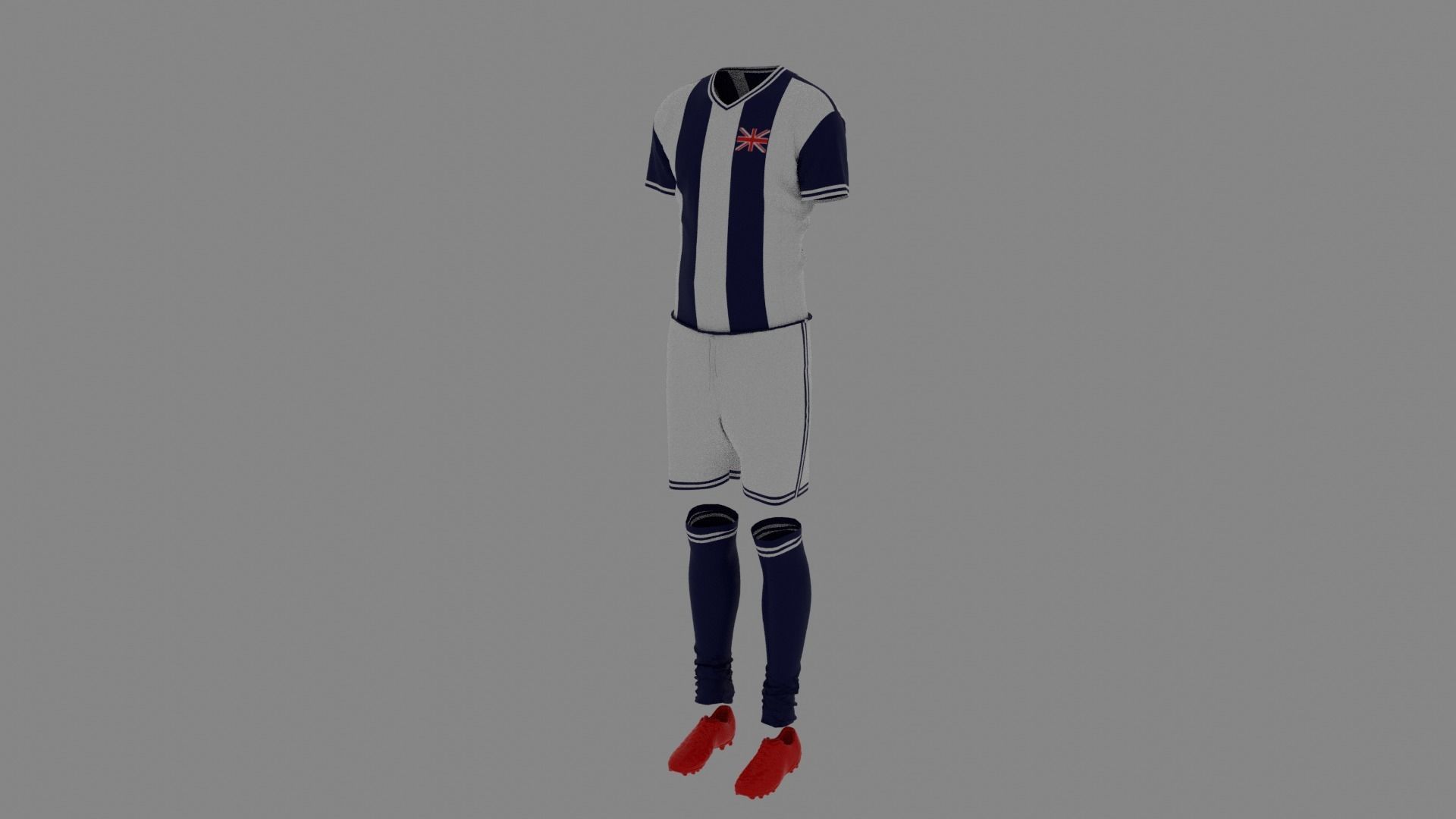 3D model Football Jersey Outfit United Kingdom VR / AR / low-poly ...